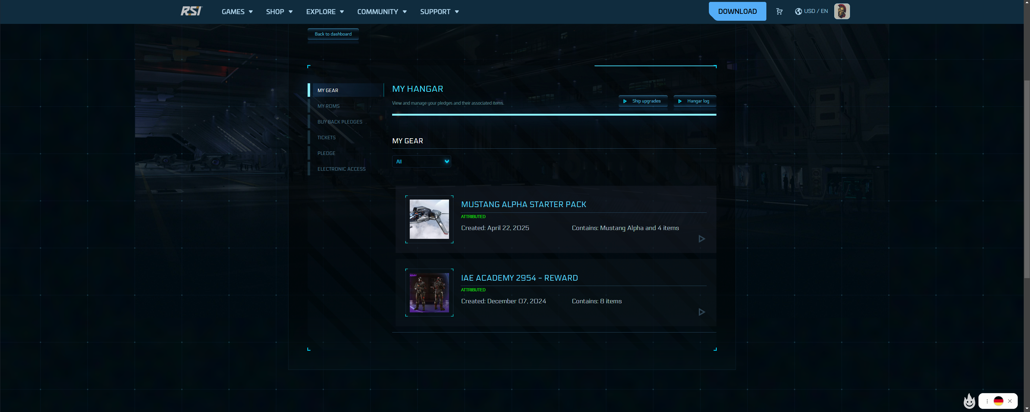 Select System Menu is Empty and NOTHING helps - Star Citizen Spectrum