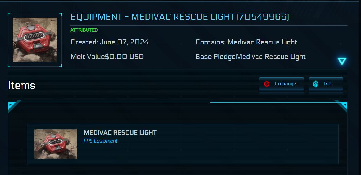 Medivac Rescue Light??? - Star Citizen Spectrum