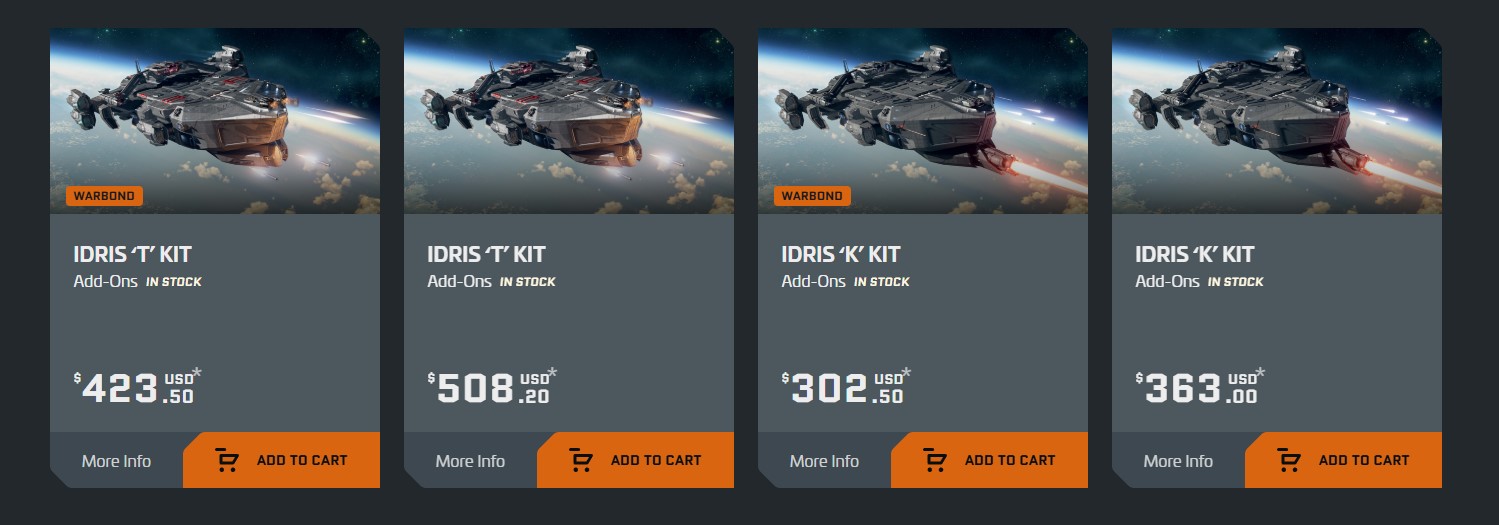 Which Idris kit to buy? - Star Citizen Spectrum