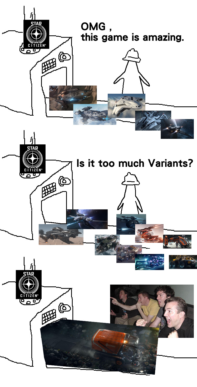 Maybe some players will happy to get the meme car - Star Citizen Spectrum