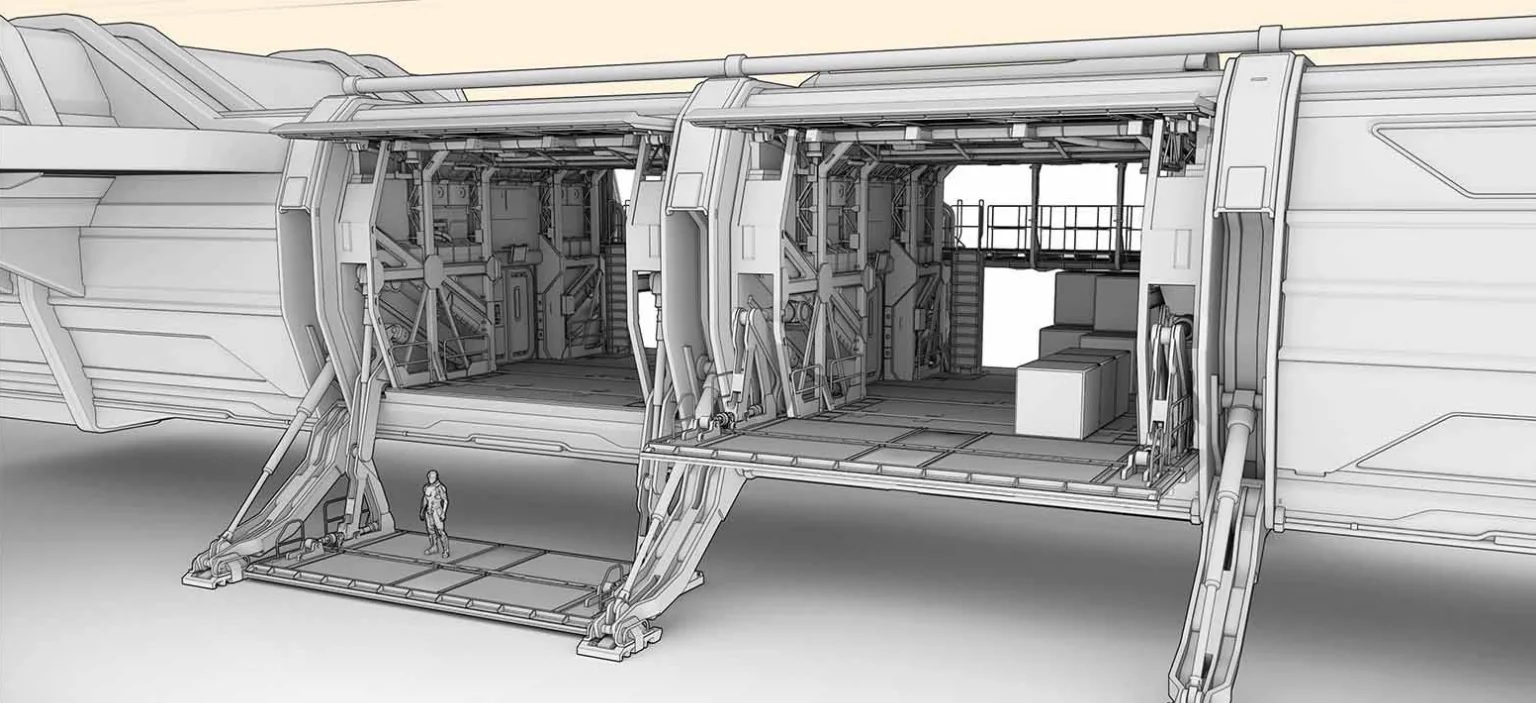 Caterpillar doors elevator technology - Star Citizen Spectrum