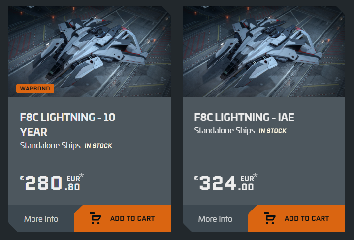 F8C Lightning - released it in upgrade please - Star Citizen Spectrum