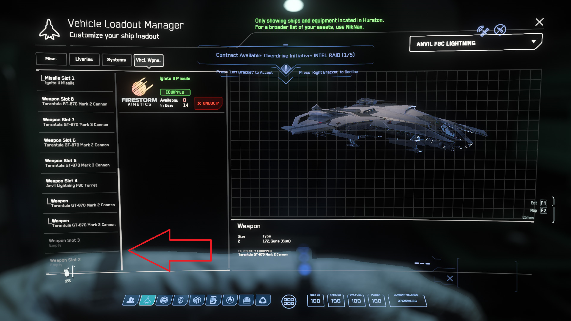 F8C Noses weapons unavailable - Star Citizen Spectrum