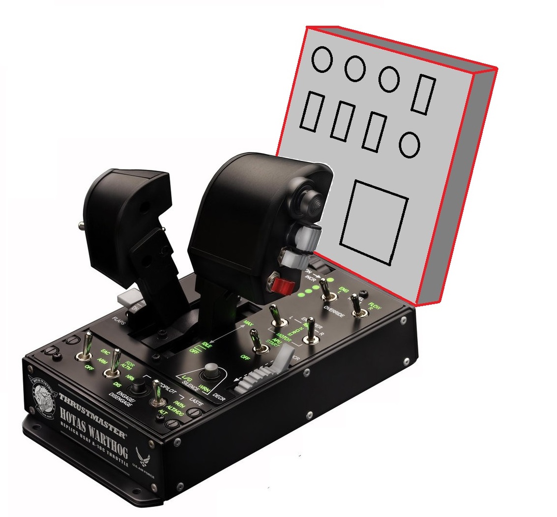 Custom USB MISC/Warthog inspired control box - Star Citizen Spectrum