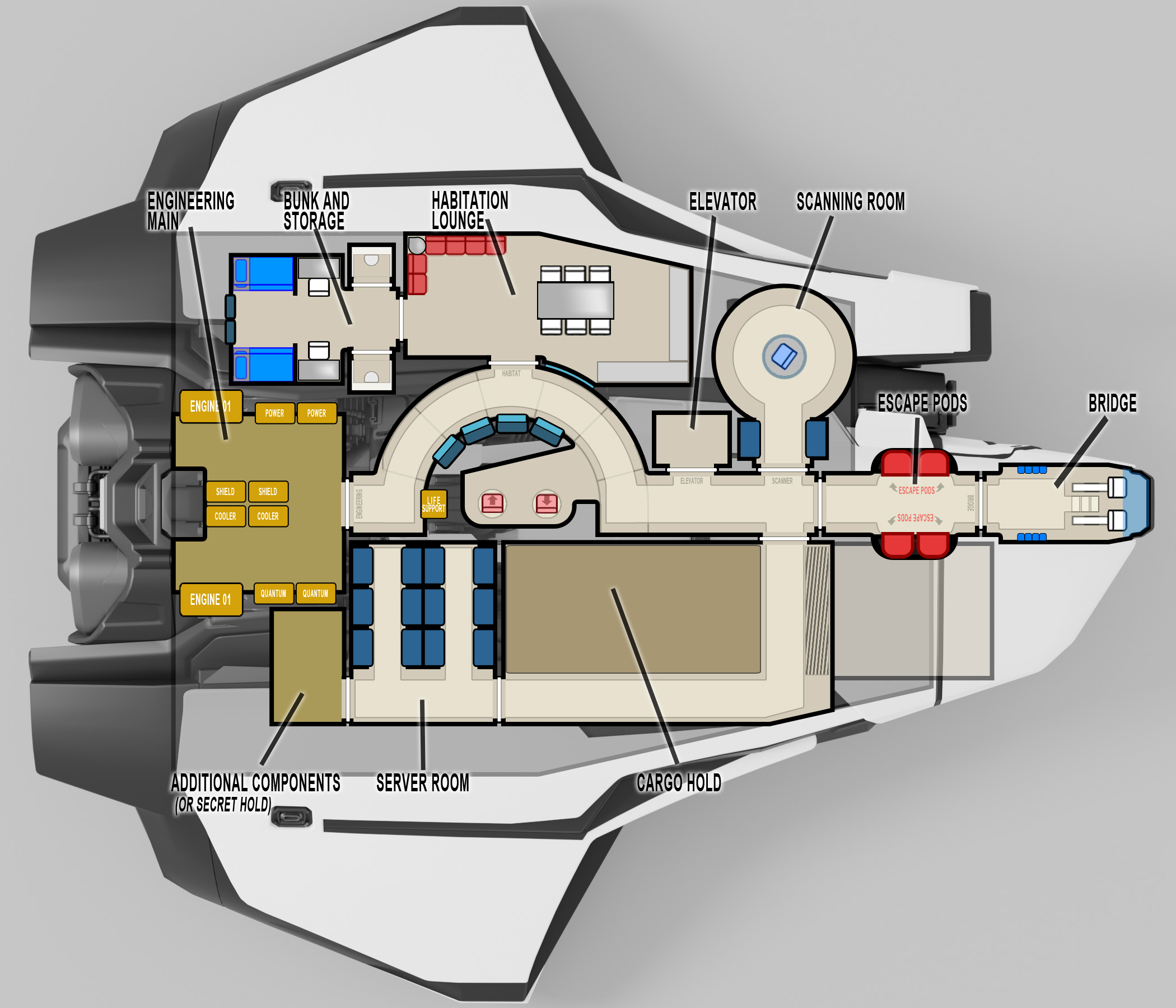 Mercury Starrunner Interior Re-Design v3.0 - Star Citizen Spectrum