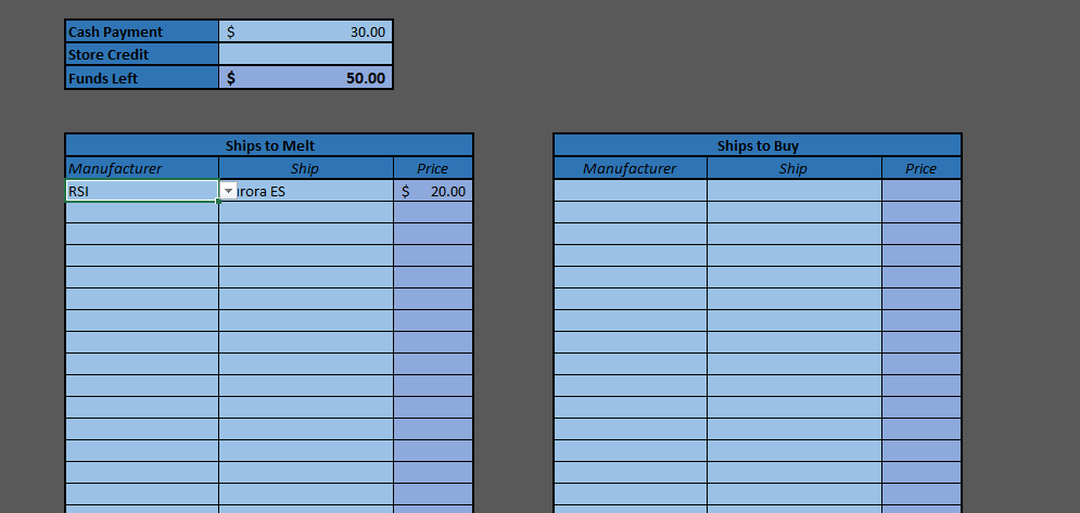 Fleet Tracker and Trade in Calculator - Star Citizen Spectrum