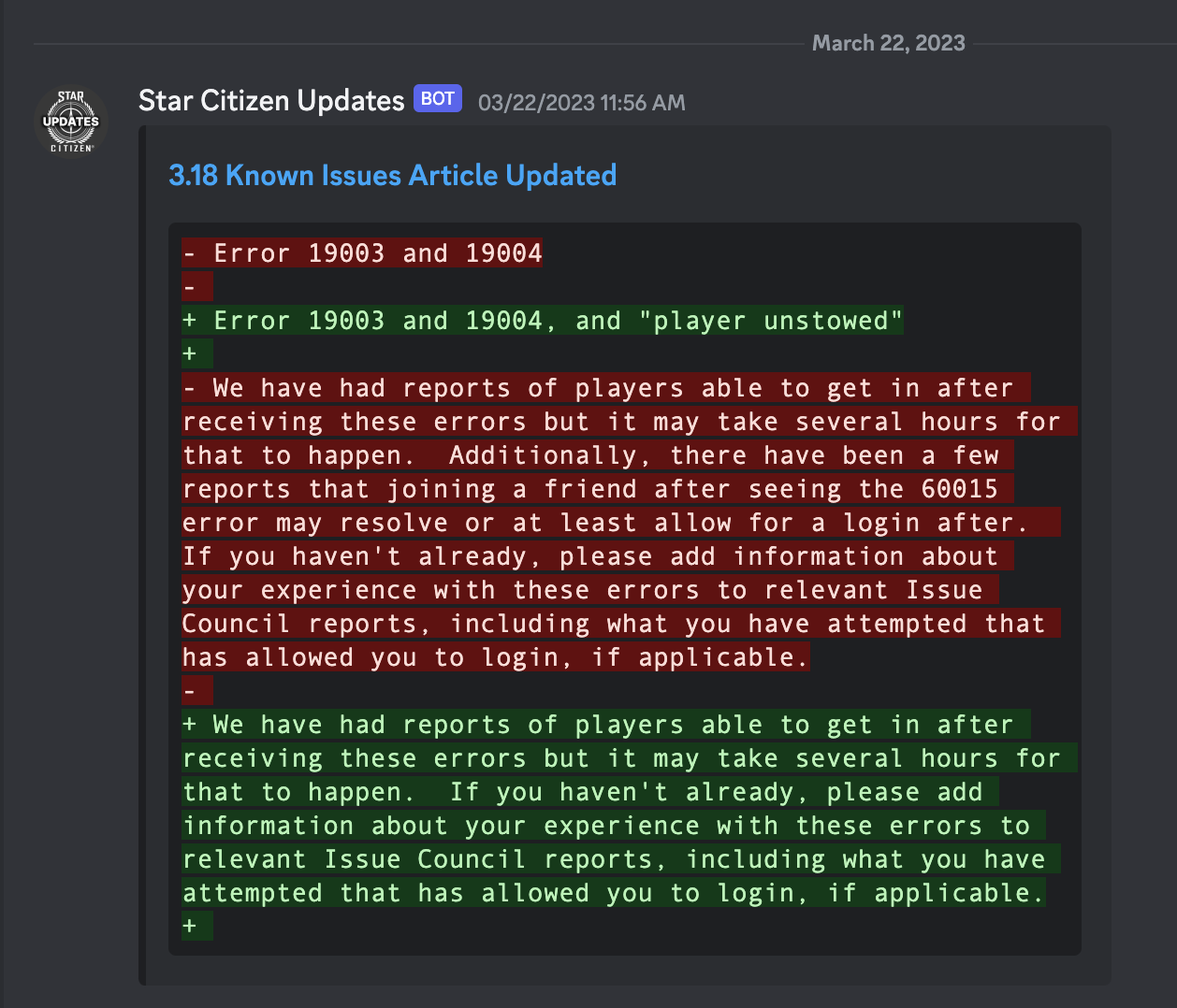 Making the endpoint for #sc-testing-chat MOTD easier to access - Star ...