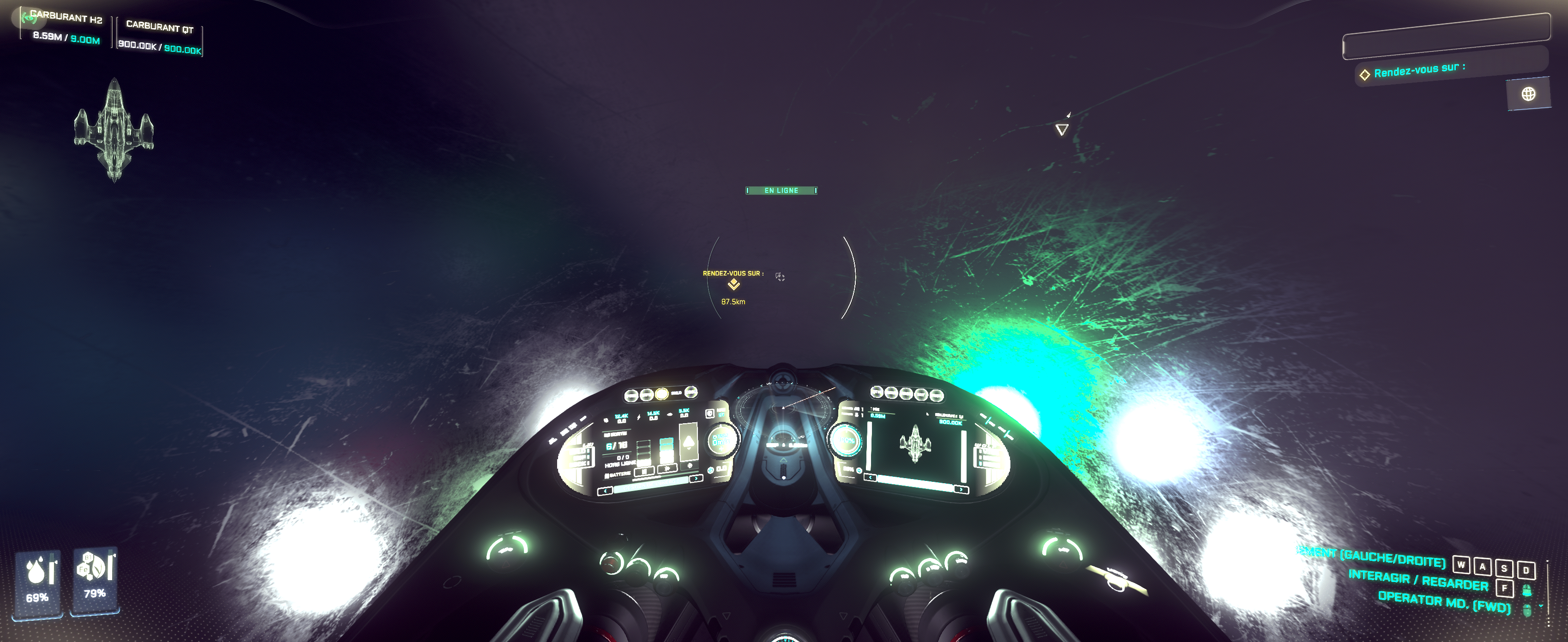 Kruger L21 Wolf blurred cockpit - Star Citizen Spectrum