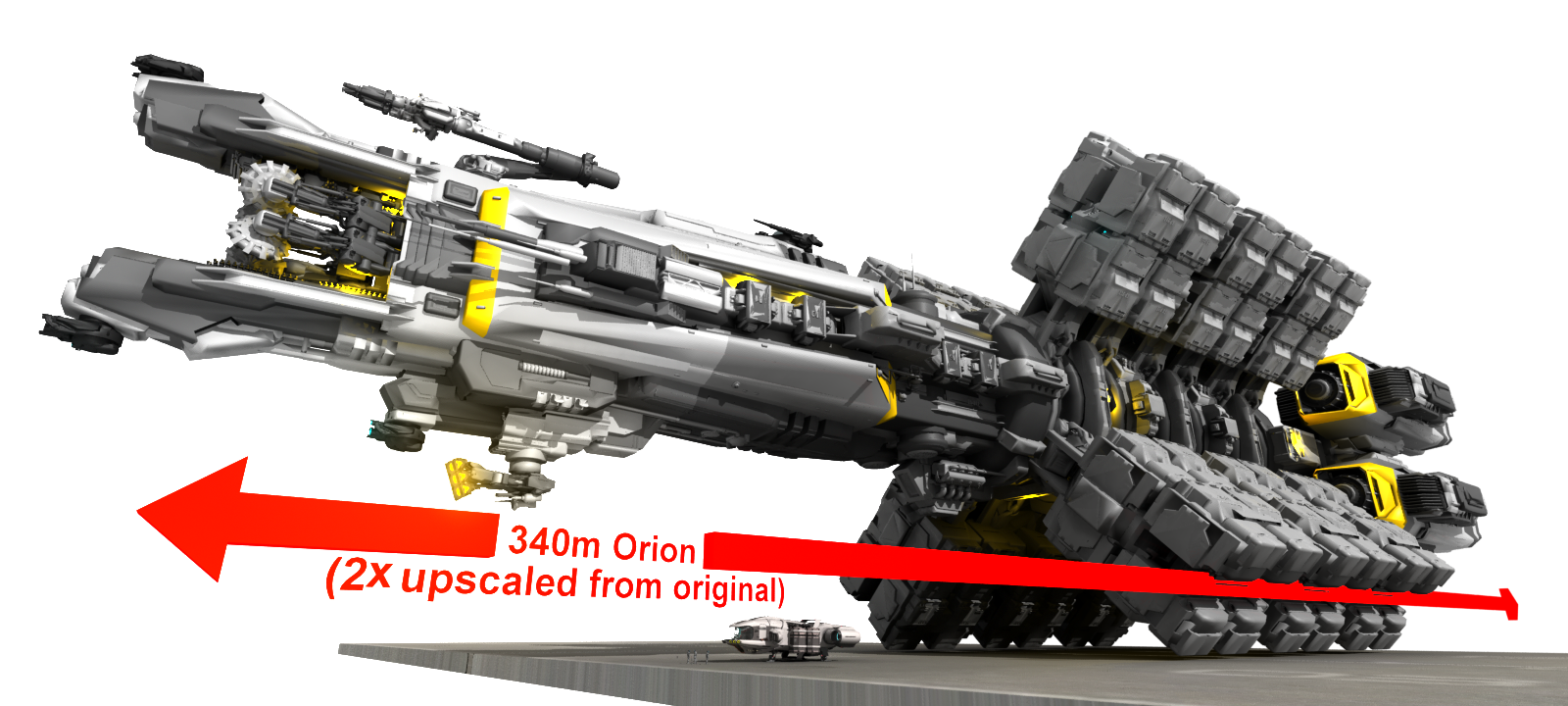 Orion size, youtube update - Star Citizen Spectrum