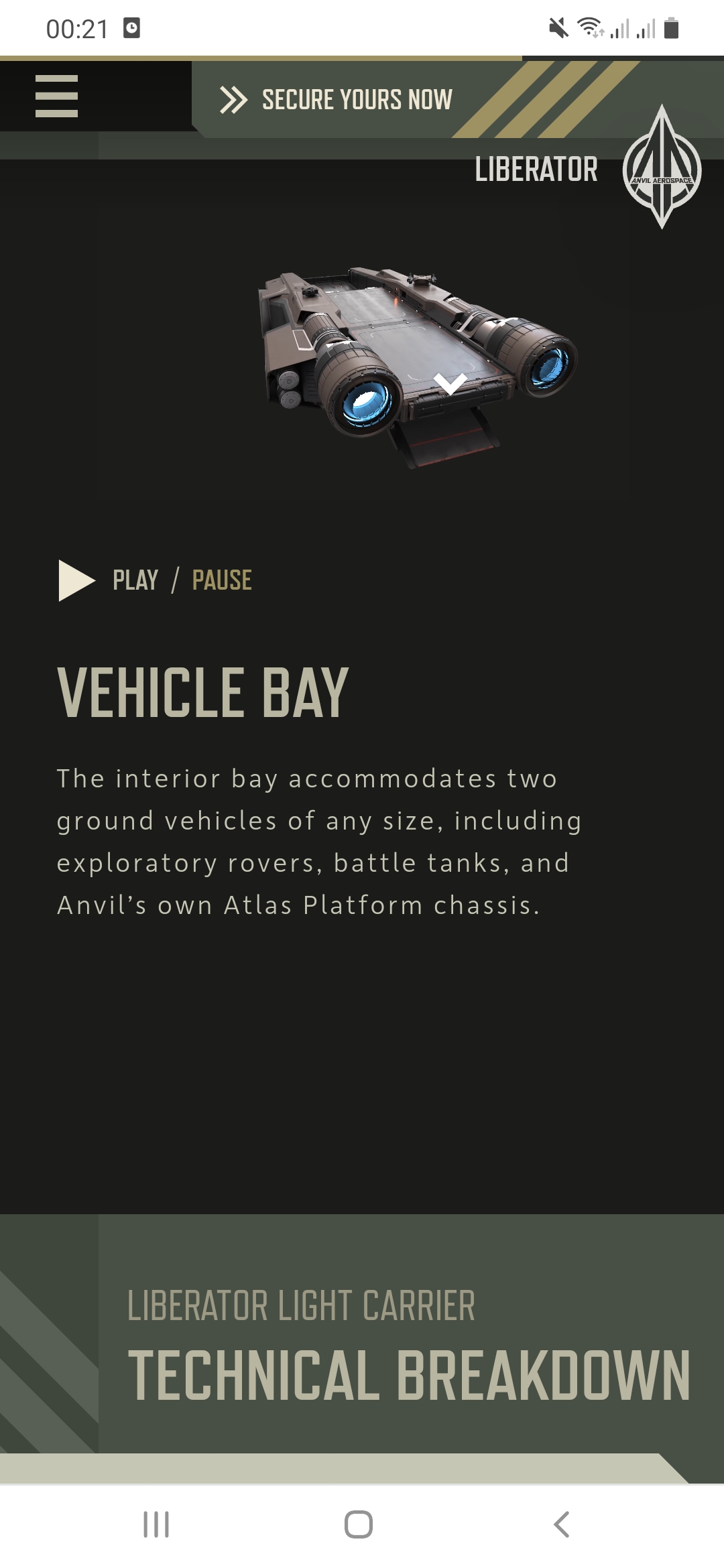 Anvil Atlas Chassis - Star Citizen Spectrum