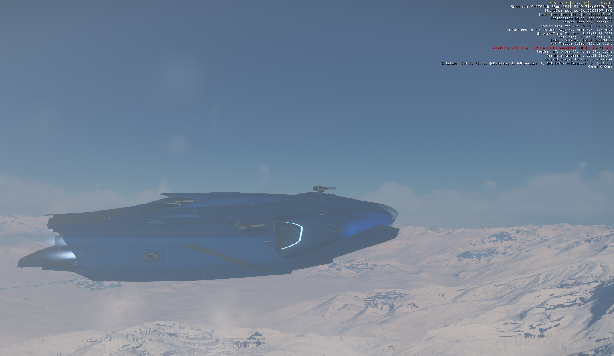 Memory red in displayinfo on a fast pc - Star Citizen Spectrum