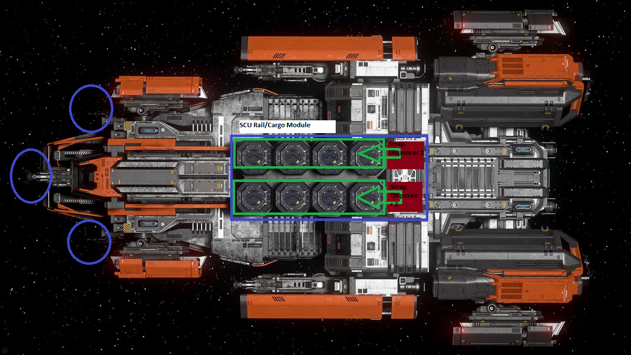 ARGO (S)MOLE Salvage Heads & Cargo Grid w/Printer - Star Citizen Spectrum