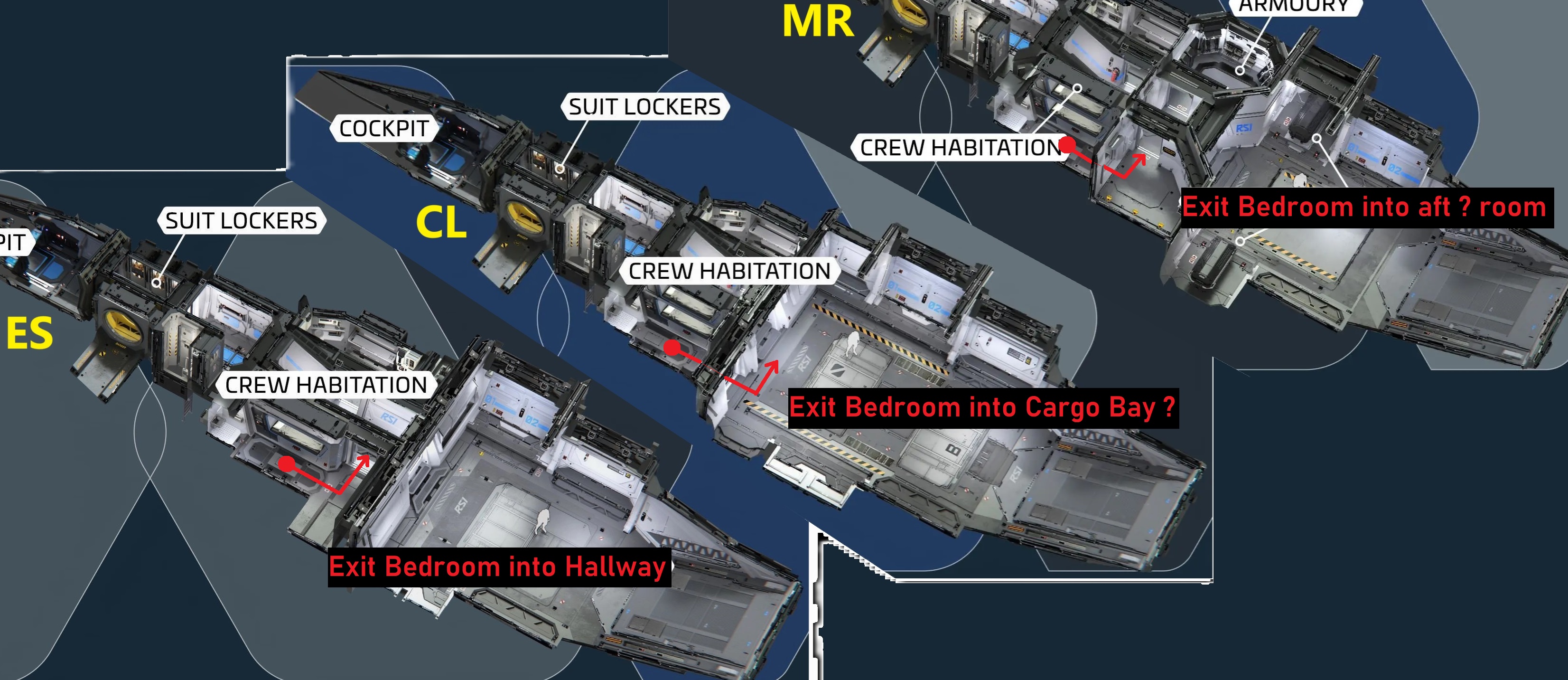 Zeus Bedroom entry/exit doors - Have you noticed this ? - Star Citizen ...
