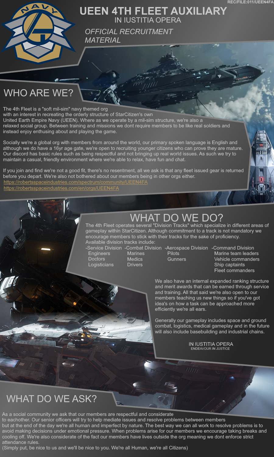 4th Fleet Looking for Members - Star Citizen Spectrum