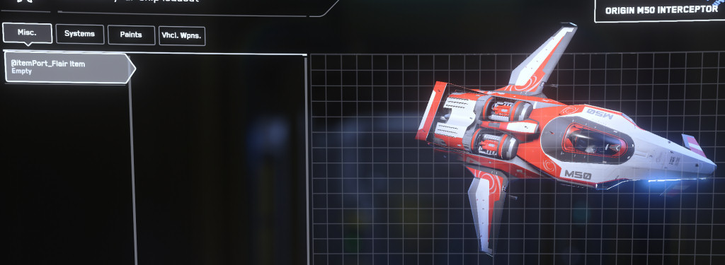 Flair slot for M50! What could it be for? - Star Citizen Spectrum