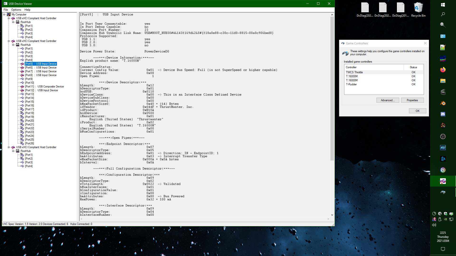 A Possible Workaround for Scrambled Joysticks - Star Citizen Spectrum