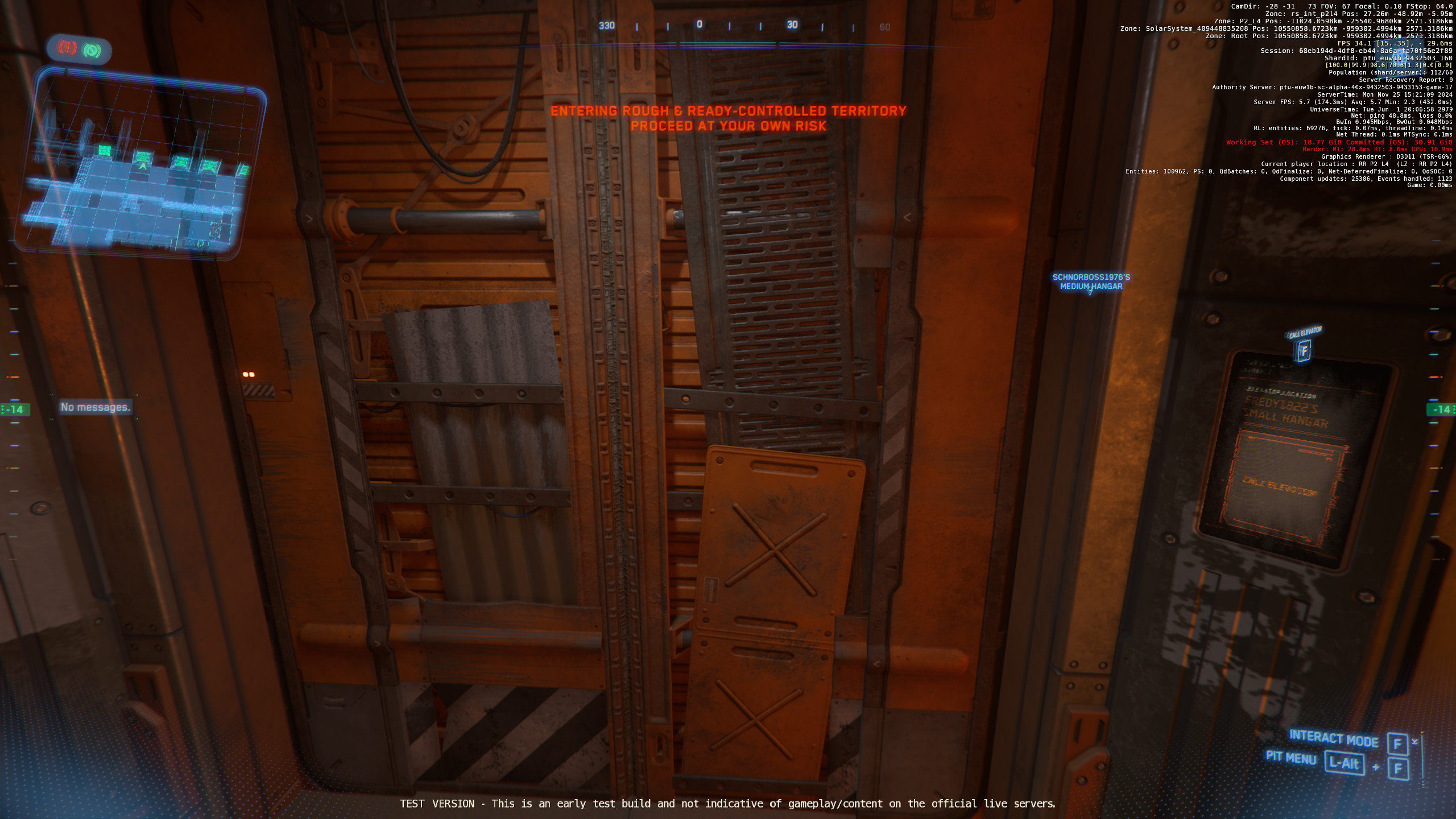 The hanger cannot be entered PYR 2 Checkmate - Star Citizen Spectrum