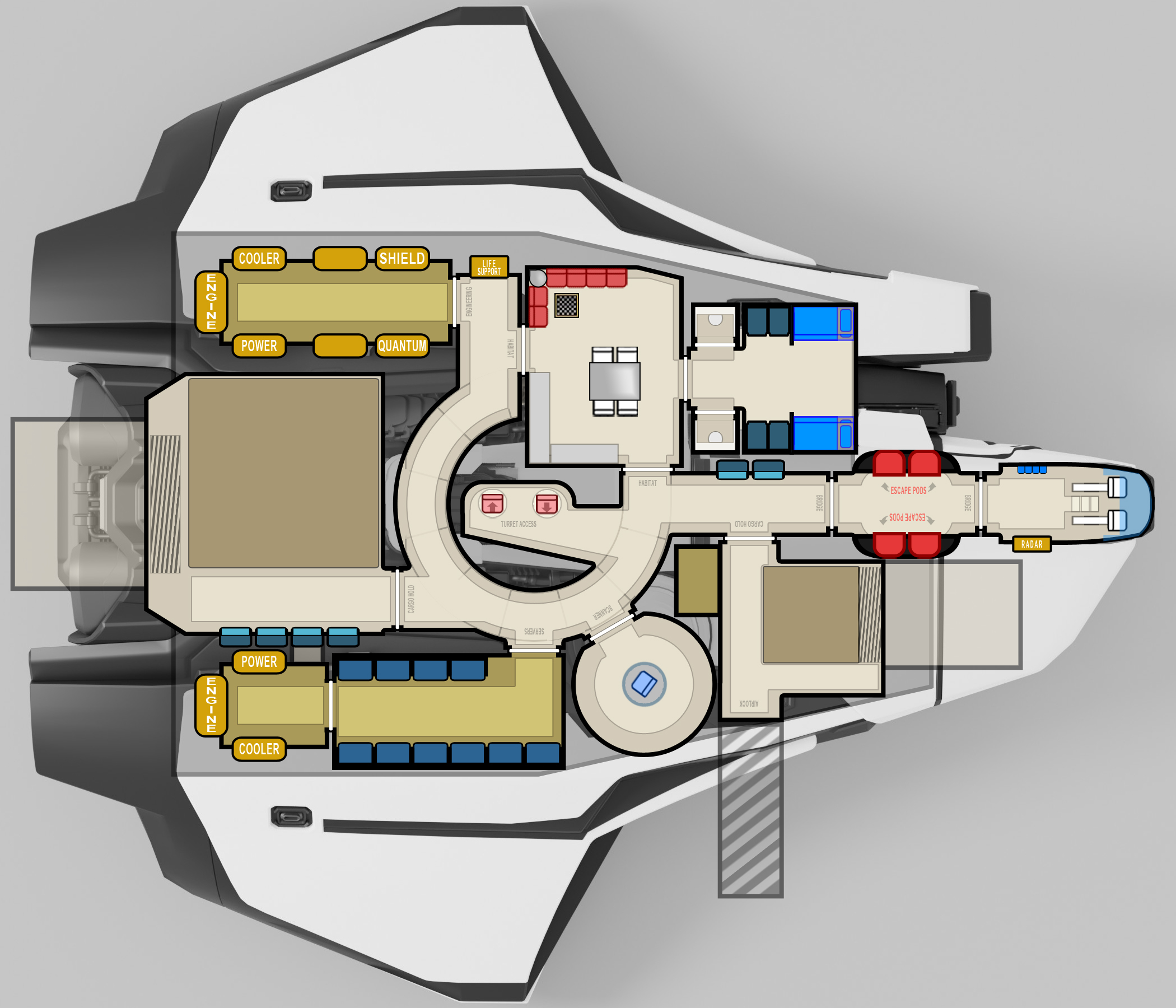 Mercury Starrunner Interior Re-Design (UPDATED) - Star Citizen Spectrum