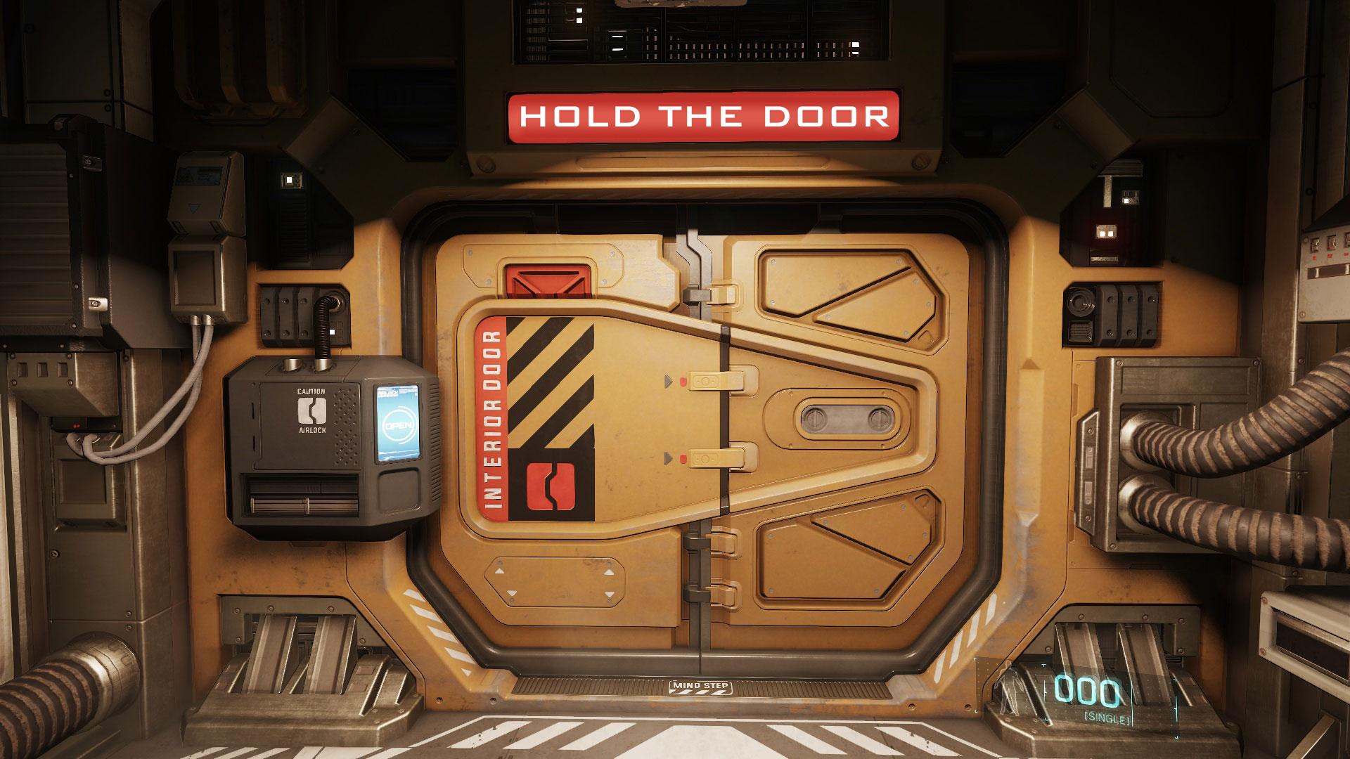 Hold the door sign above airlock? – Community Hub
