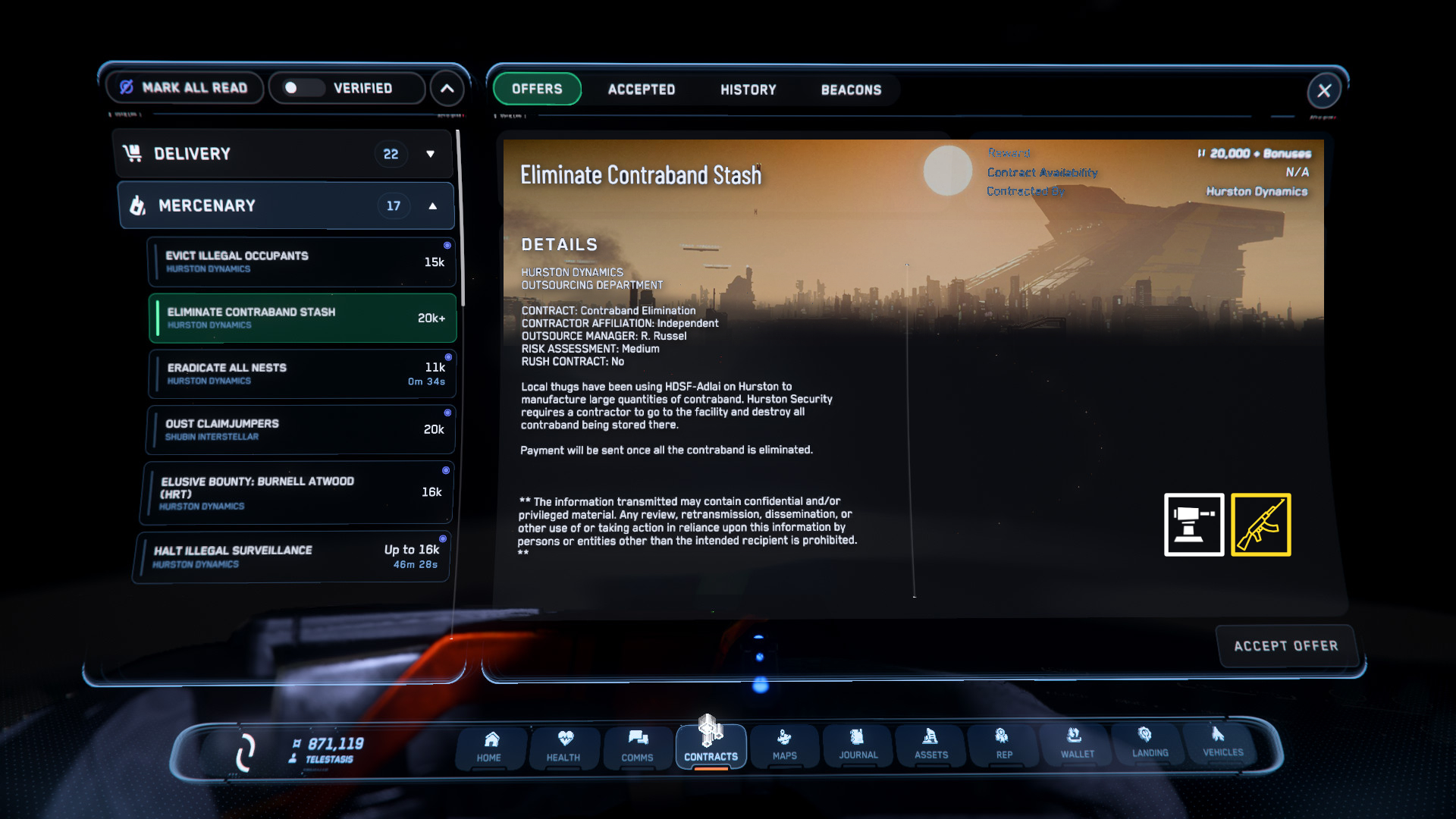 A quick mock-up of what the Contract Manager could look like with ...