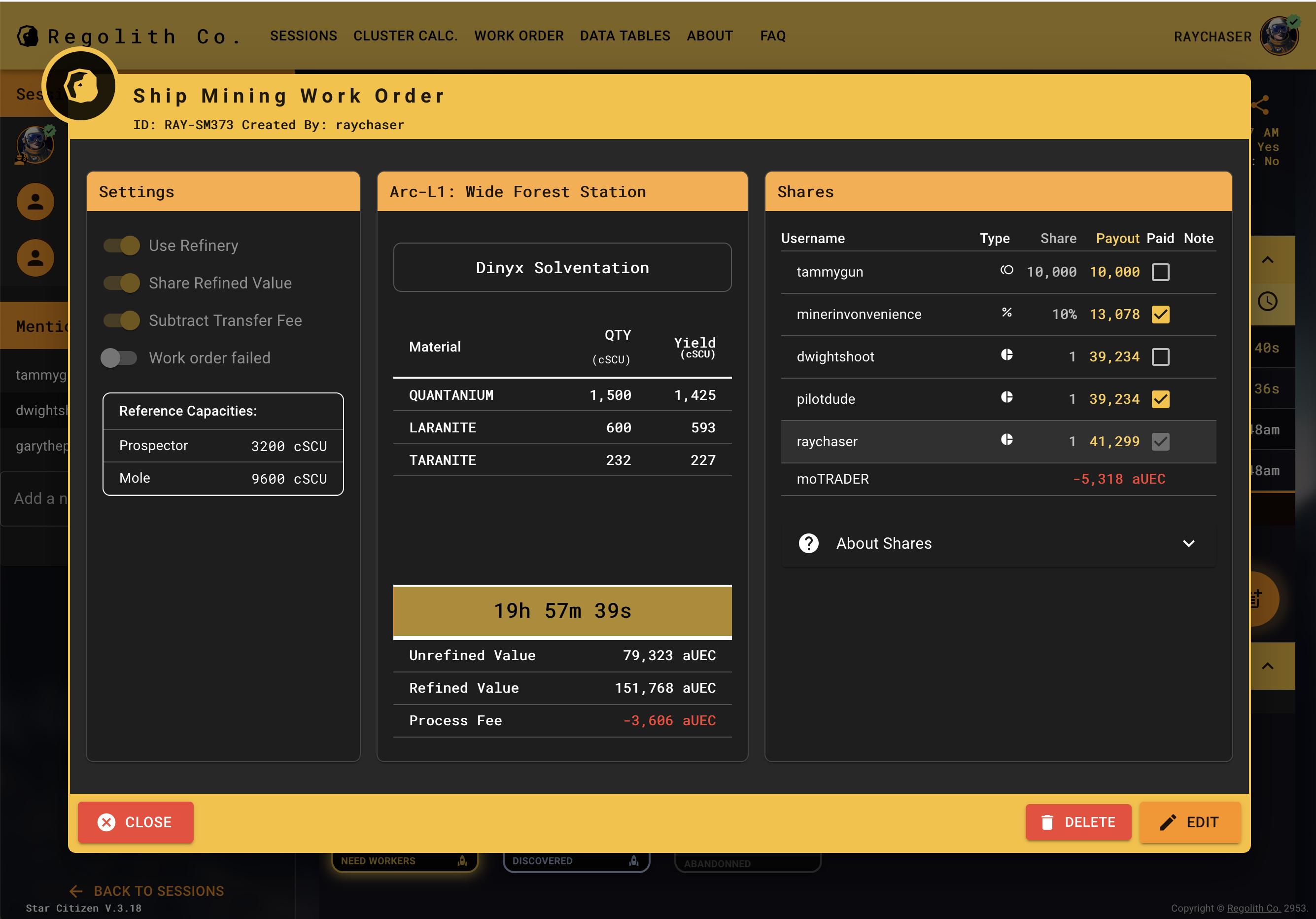 New collaborative mining tool: Regolith Co. - Star Citizen Spectrum