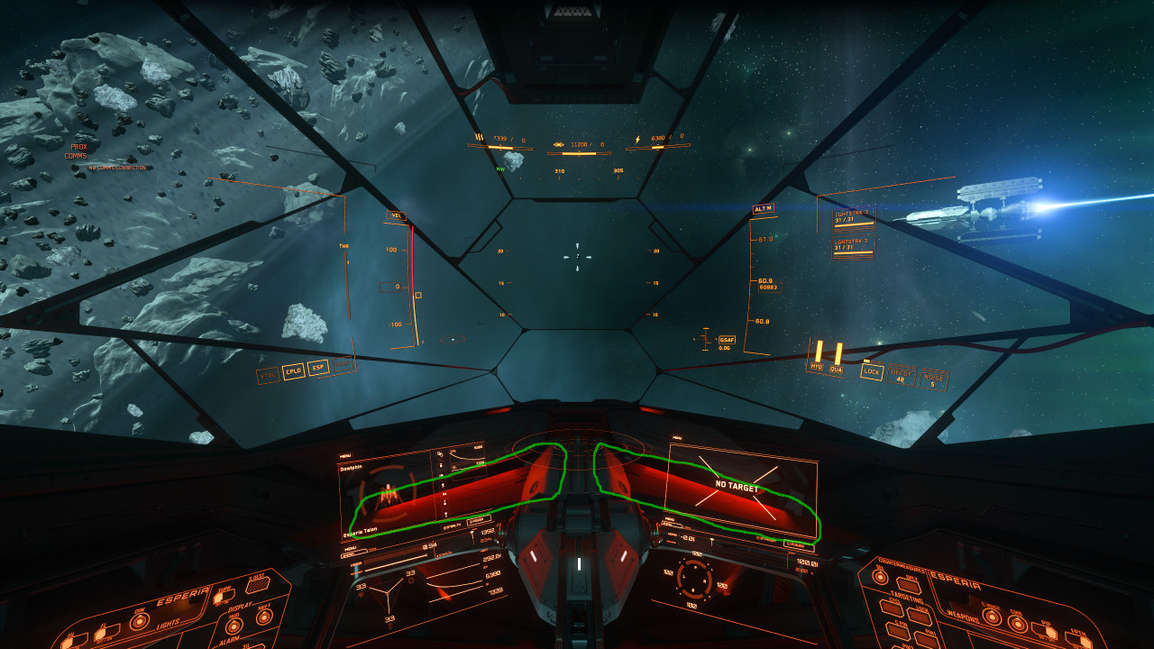 Why have red pulsing light in cockpit? - Star Citizen Spectrum