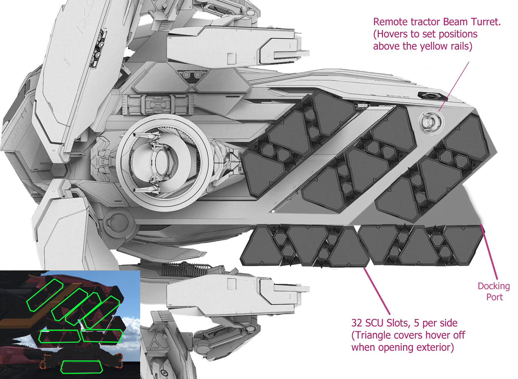 Railen Design for 32 SCU Containers - Star Citizen Spectrum Railen Design for 32 SCU Containers - Star Citizen Spectrum