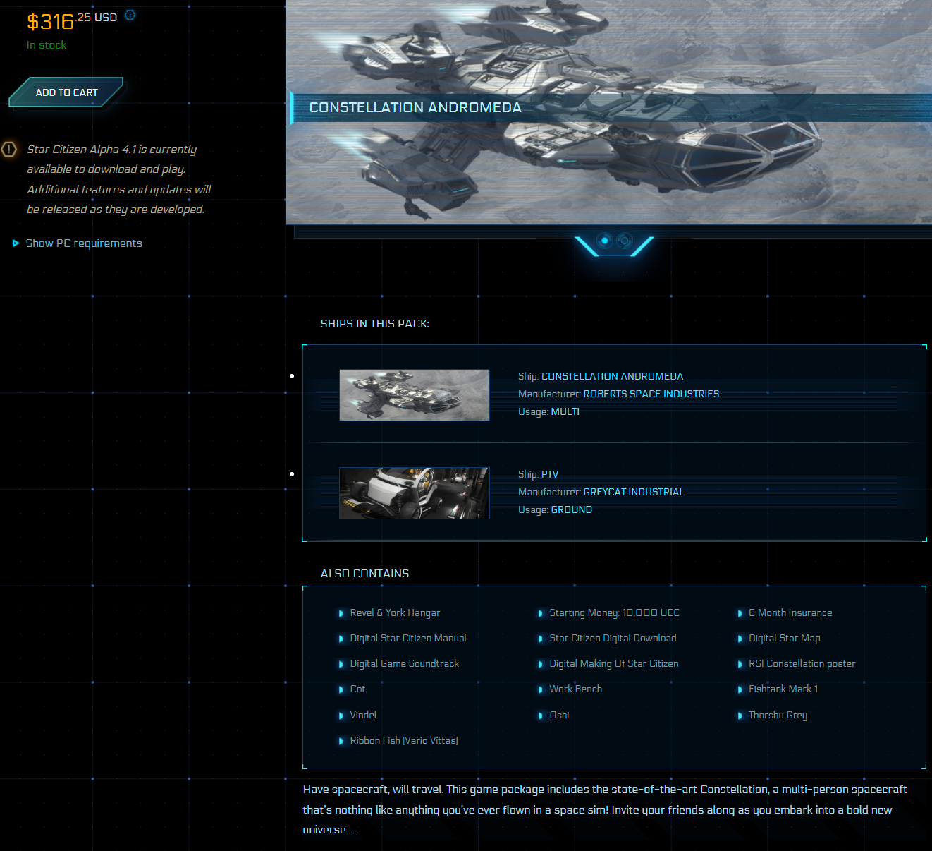 Kickstarter and Early Pledge Starter packs UEC getting updated? - Star Citizen Spectrum