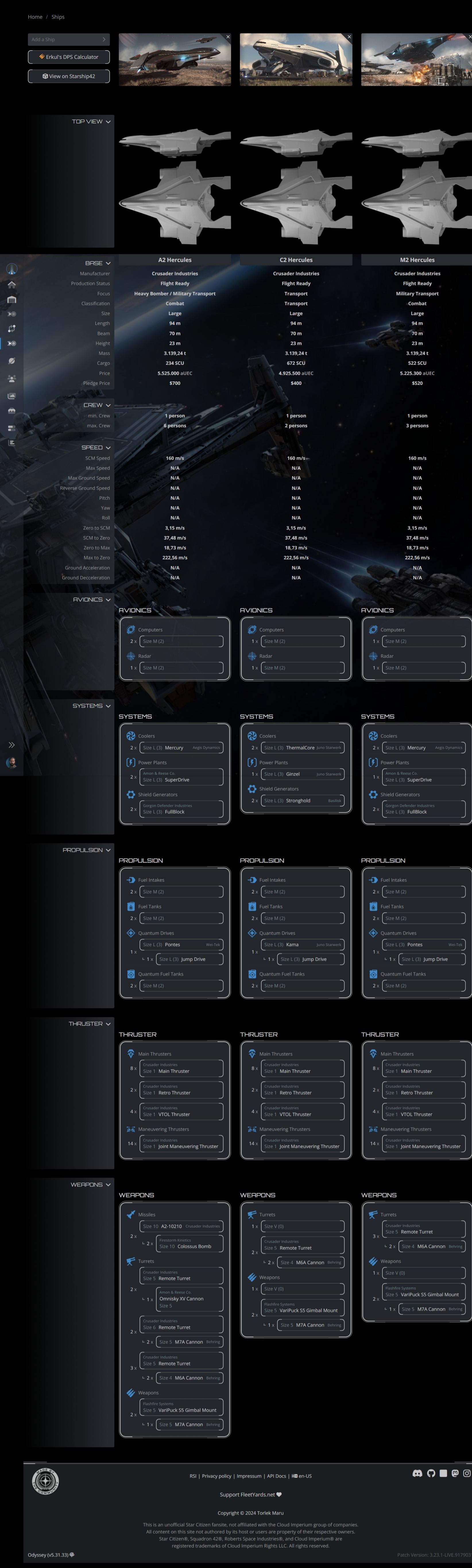 Crusader Hercules Starlifter needs Revision - Star Citizen Spectrum