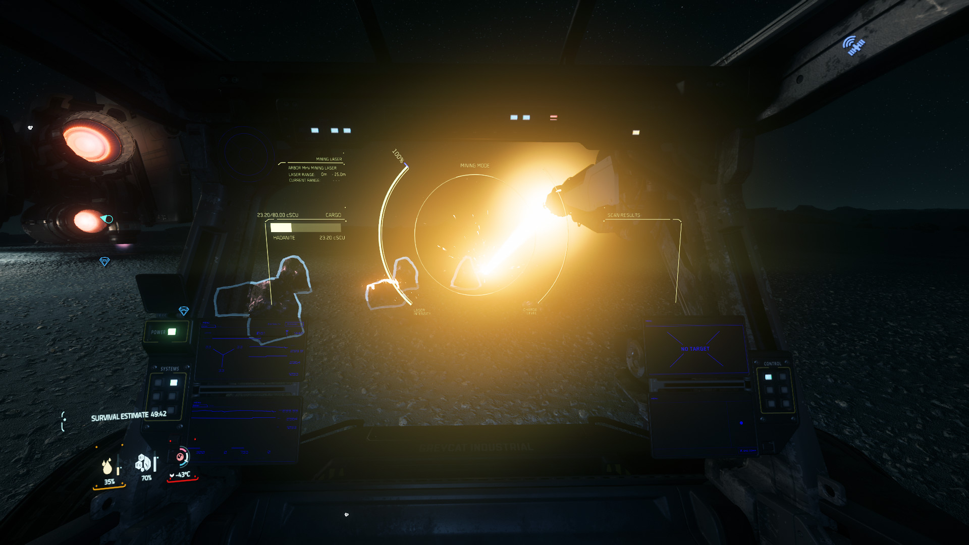 ROC Laser to Bright! - Star Citizen Spectrum