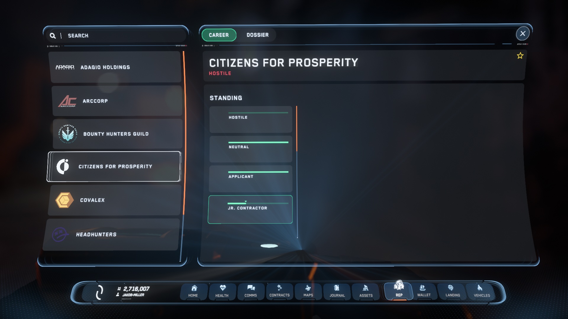 Help - CFP Reputation - Star Citizen Spectrum