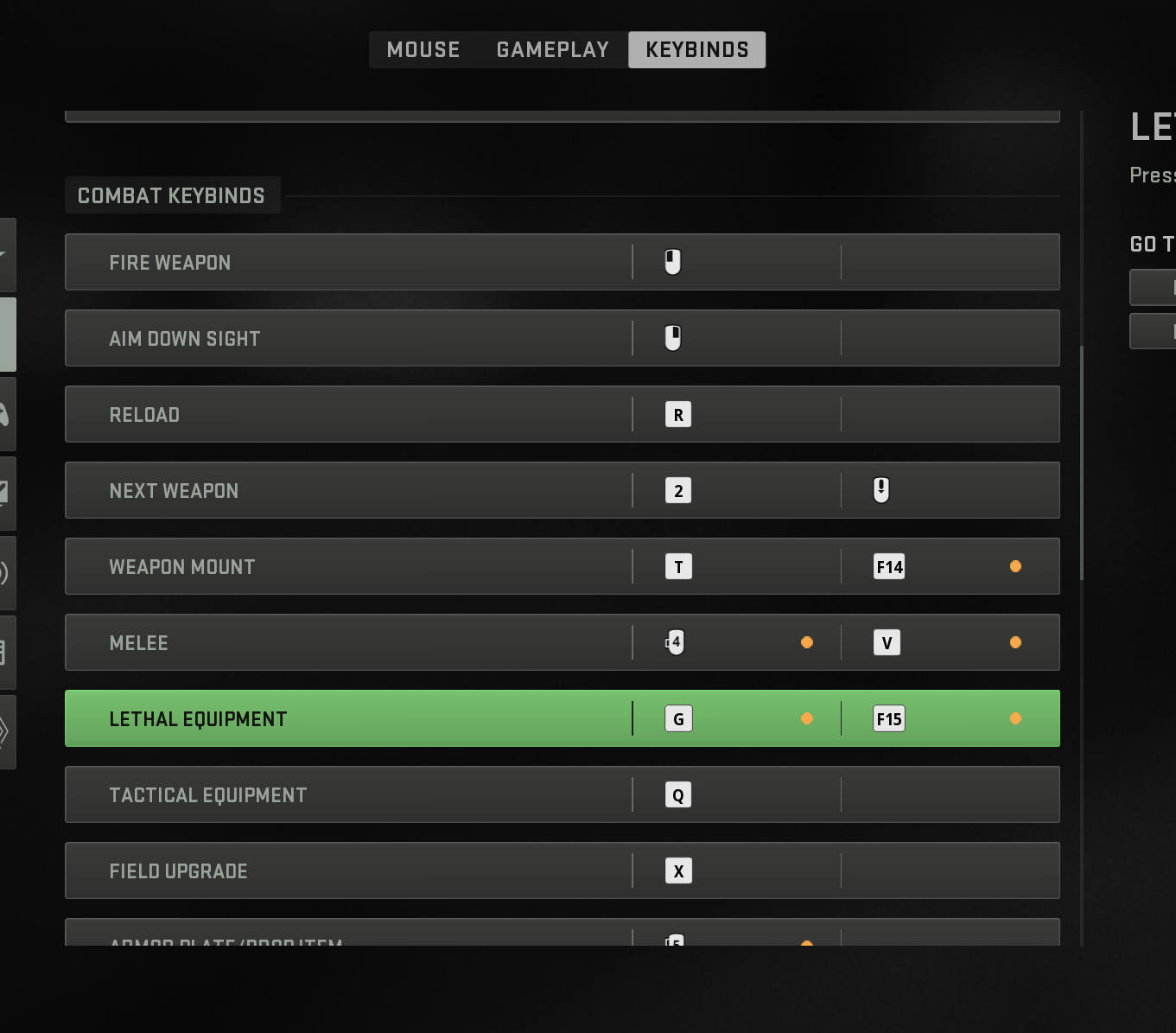 Add F13-F24 Keys support - Star Citizen Spectrum