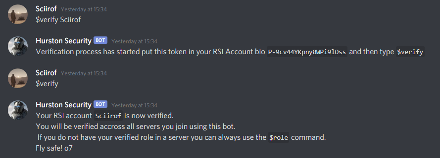 Discord Verification Bot Star Citizen Spectrum