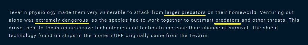 Tevarin "Predators" from AMA - Star Citizen Spectrum